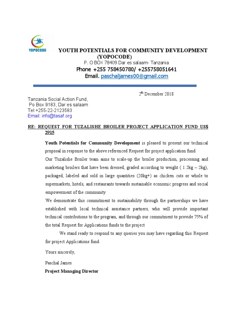 Tuzalishe Broiler Project Proposal | PDF | Balance Sheet | Retained ...