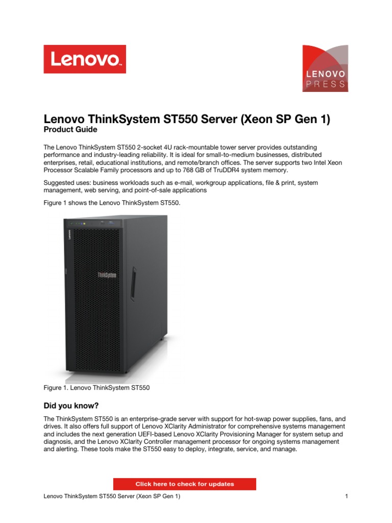 Lenovo ST 550 PDF | PDF | Solid State Drive | Hard Disk Drive