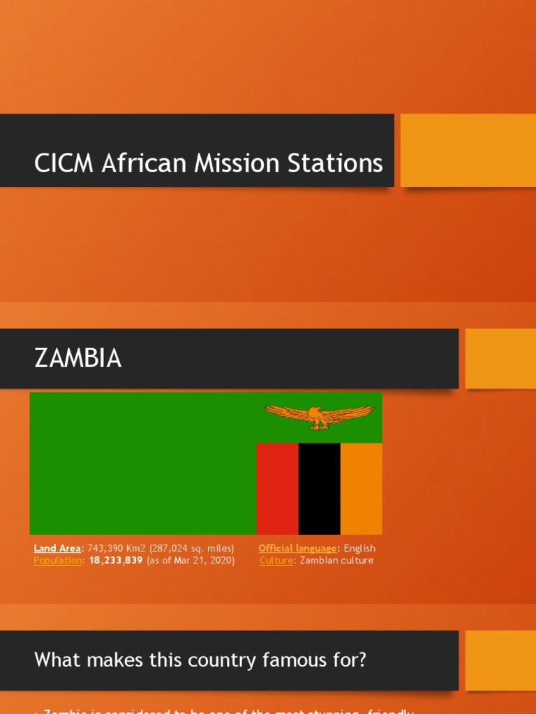 Cicm African Mission Station - Zambia | PDF | Zambia