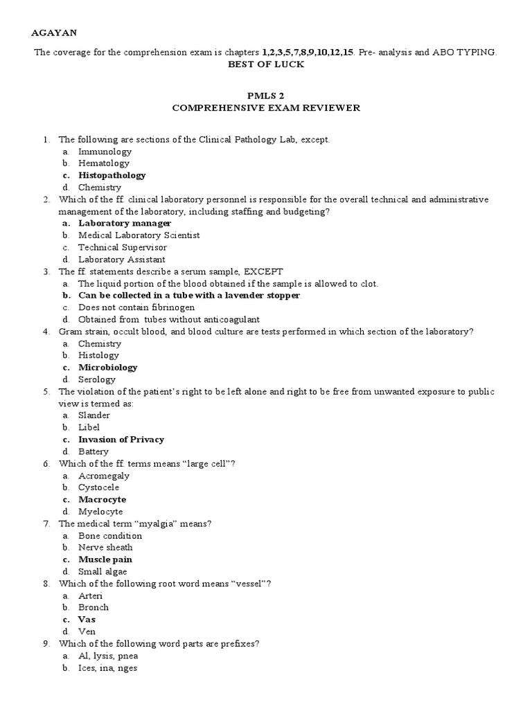 PMLS 2 Reviewer | PDF | Heart | Blood Type