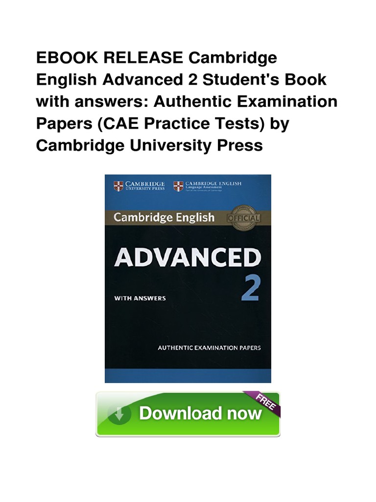 Cambridge English Advanced 2 PDF Guide | PDF | Test (Assessment) | Books