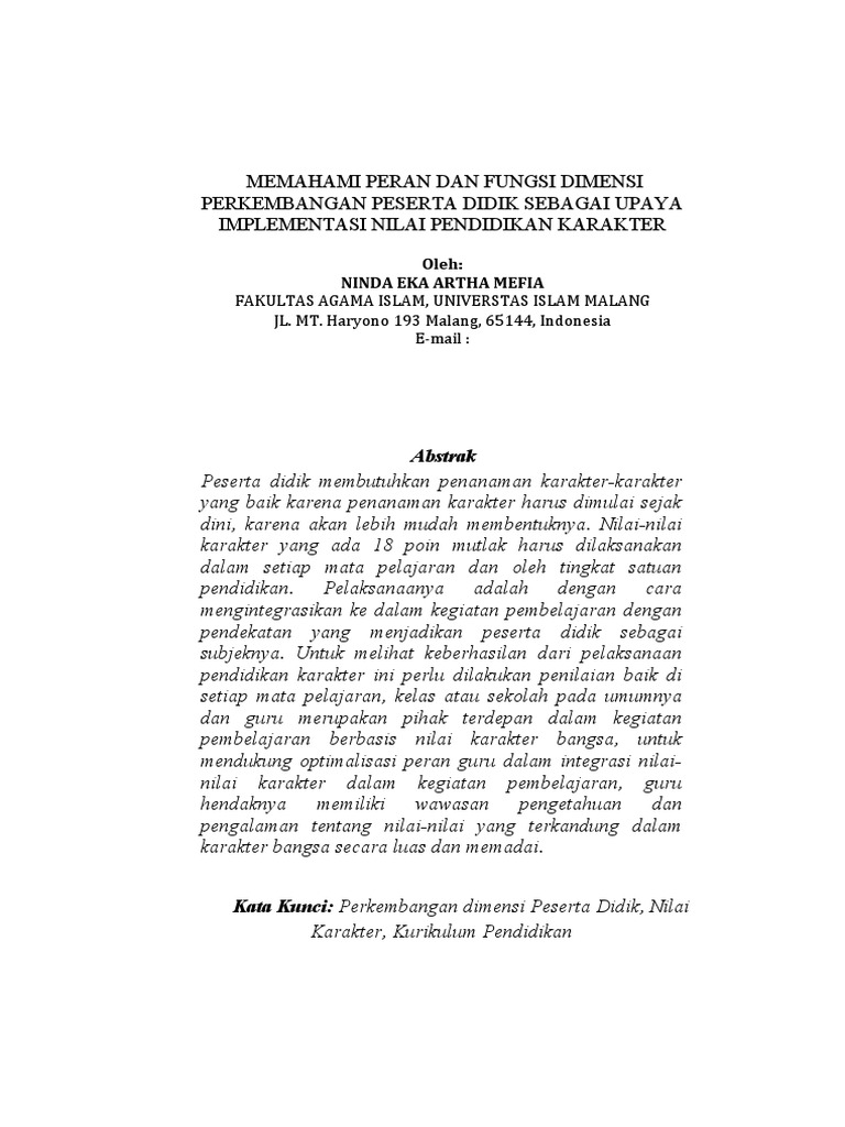 Memahami Peran Dan Fungsi Dimensi Perkembangan Peserta Didik Sebagai ...