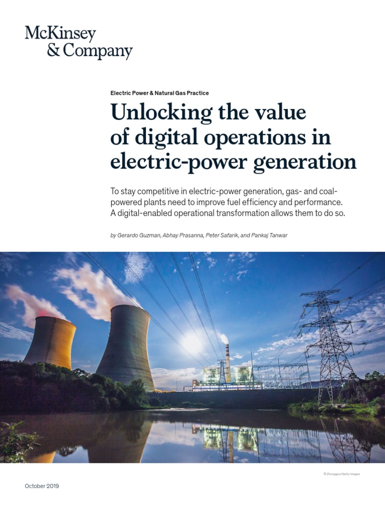 Unlocking The Value of Digital Operations in Electric Power Generation ...
