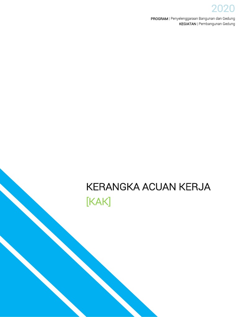 Contoh Kak Pembangunan Aula | PDF