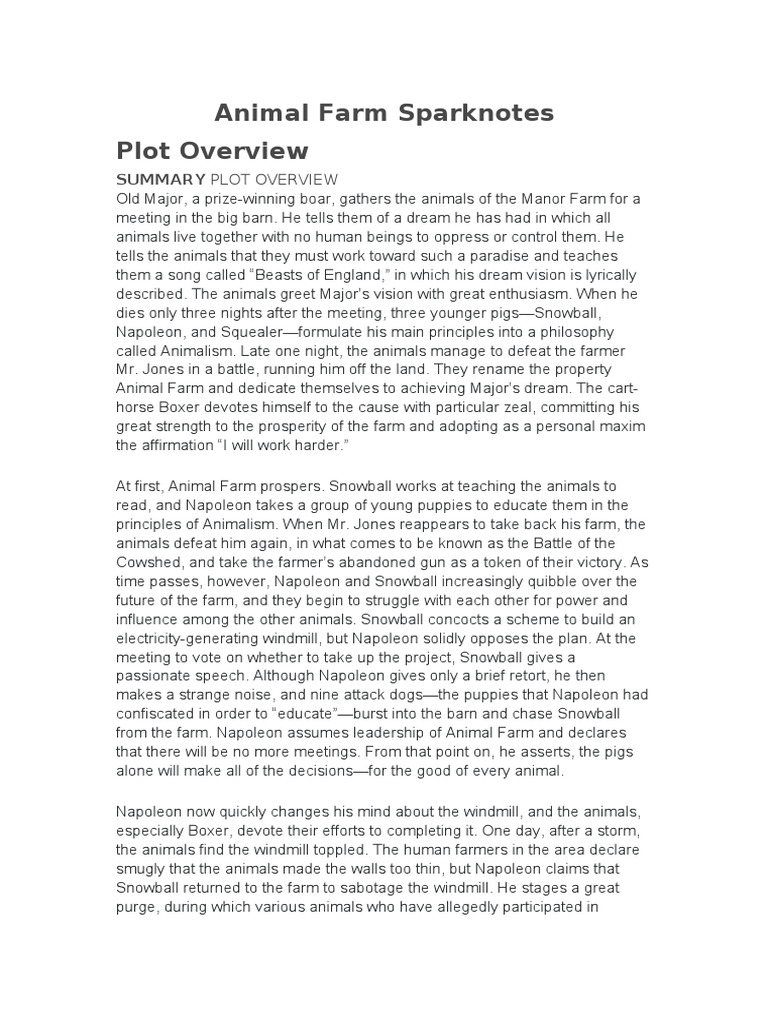 Week 1 Animal Farm Notes 2 | PDF | Narration