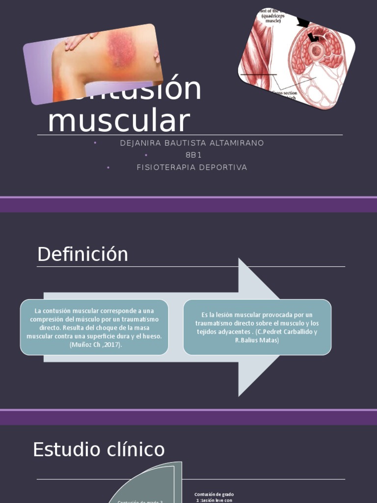 Contusión Muscular | PDF | Músculo | Tejido conectivo