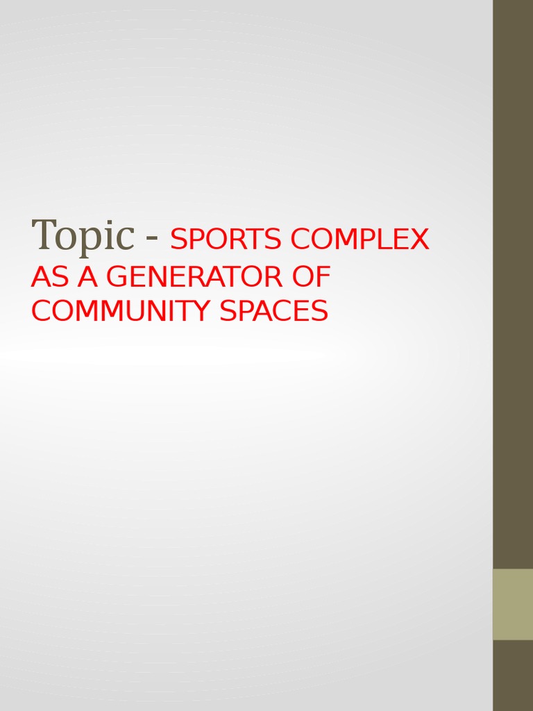 Sports Complex | PDF | Sports | Hobbies