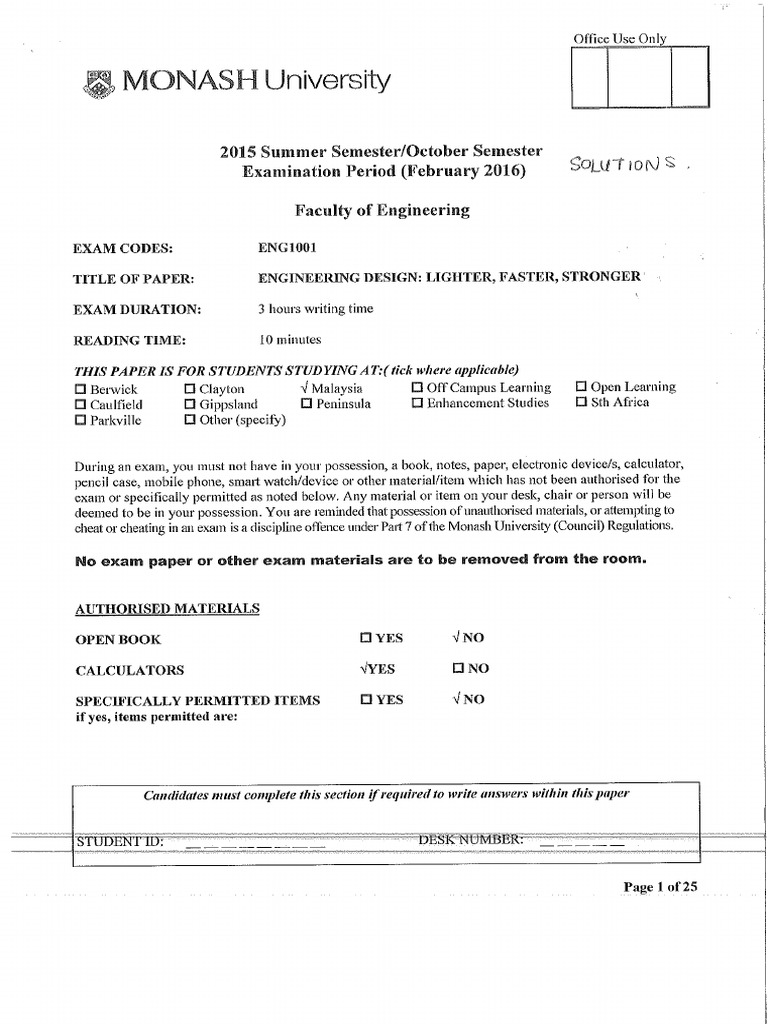 PHY254 - October 2015 | PDF