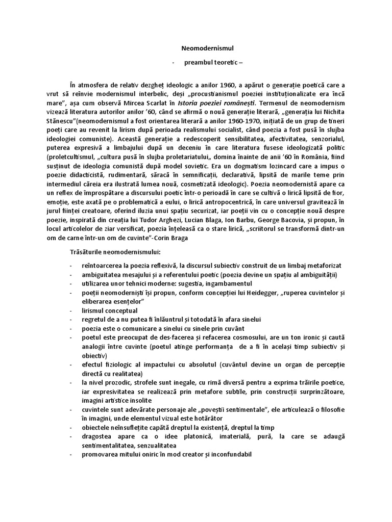 Neomodernismul | PDF