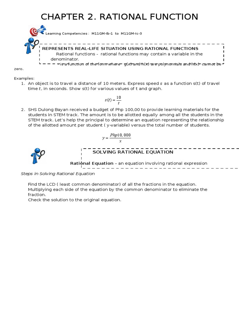 Rational Function | PDF | Fraction (Mathematics) | Asymptote