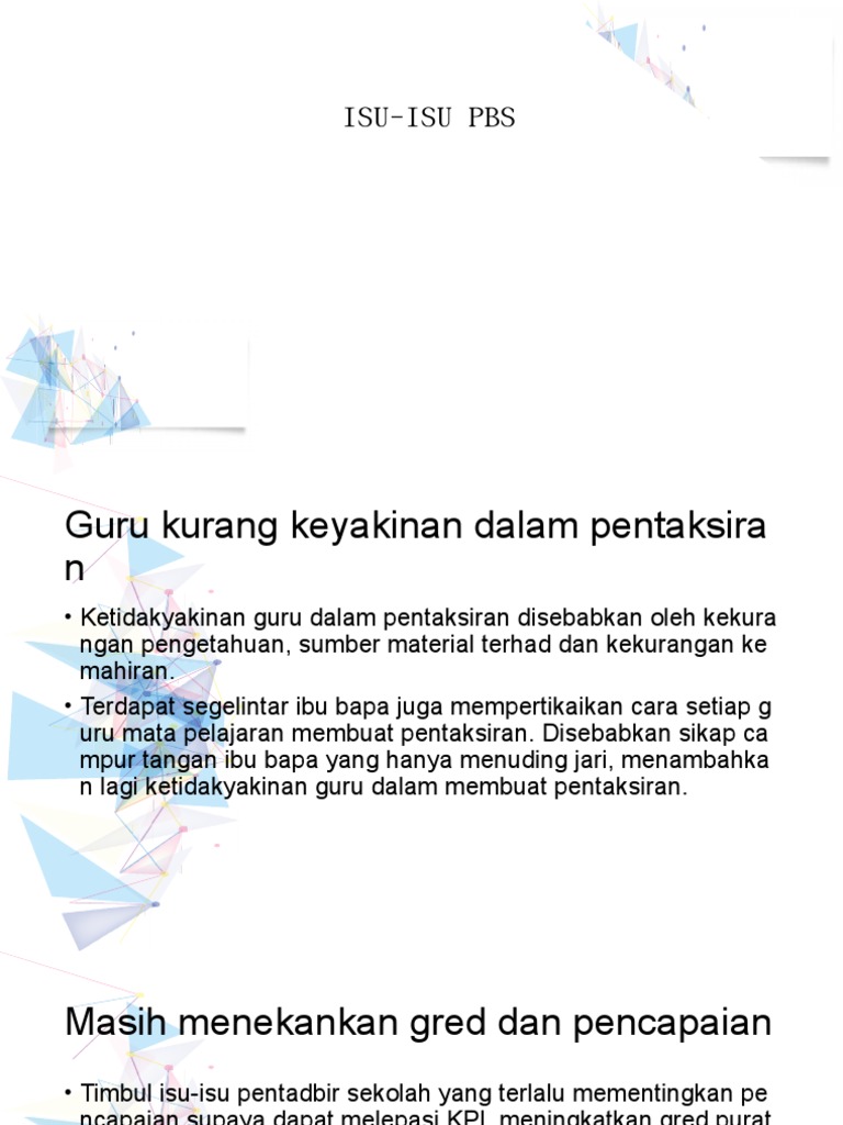 Presentation ISU ISU Aspirasi Murid | PDF