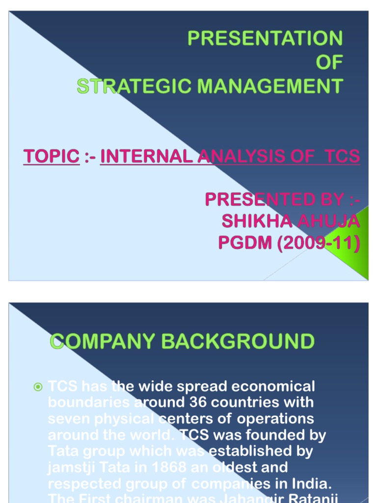 TCS SWOT Analysis and HSBC Project | PDF | Strategic Management | Swot ...