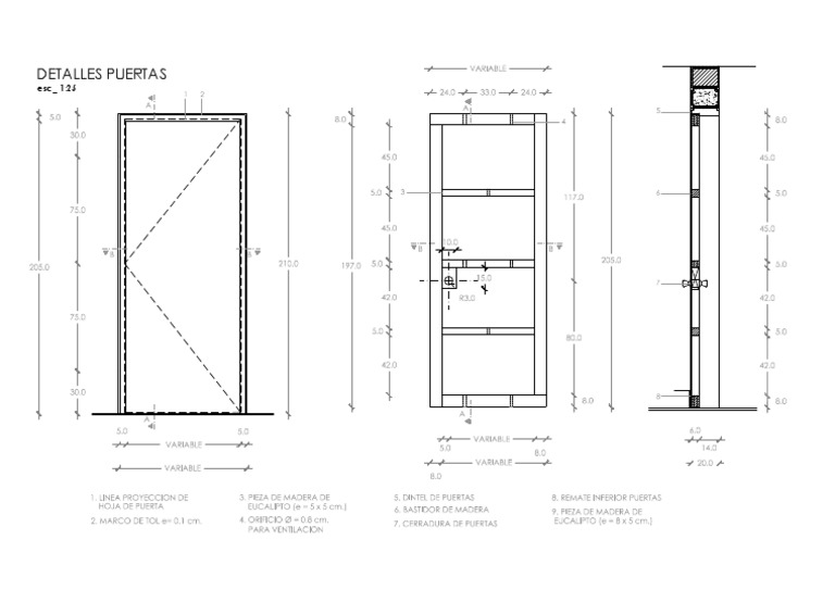 Detalle Puerta Tamborada Pdf Pdf