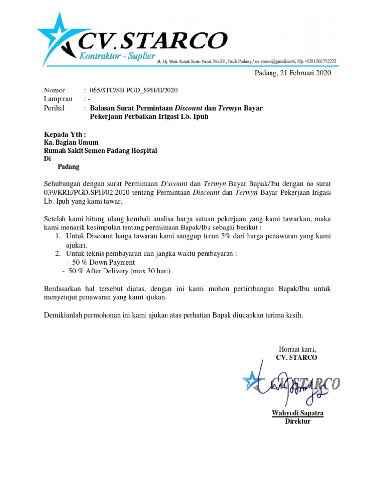 Surat Balasan SPH PDF | PDF