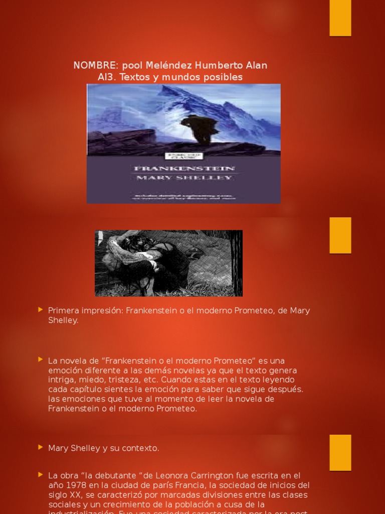 Alan Melendez | PDF | Frankenstein | Mary Shelley