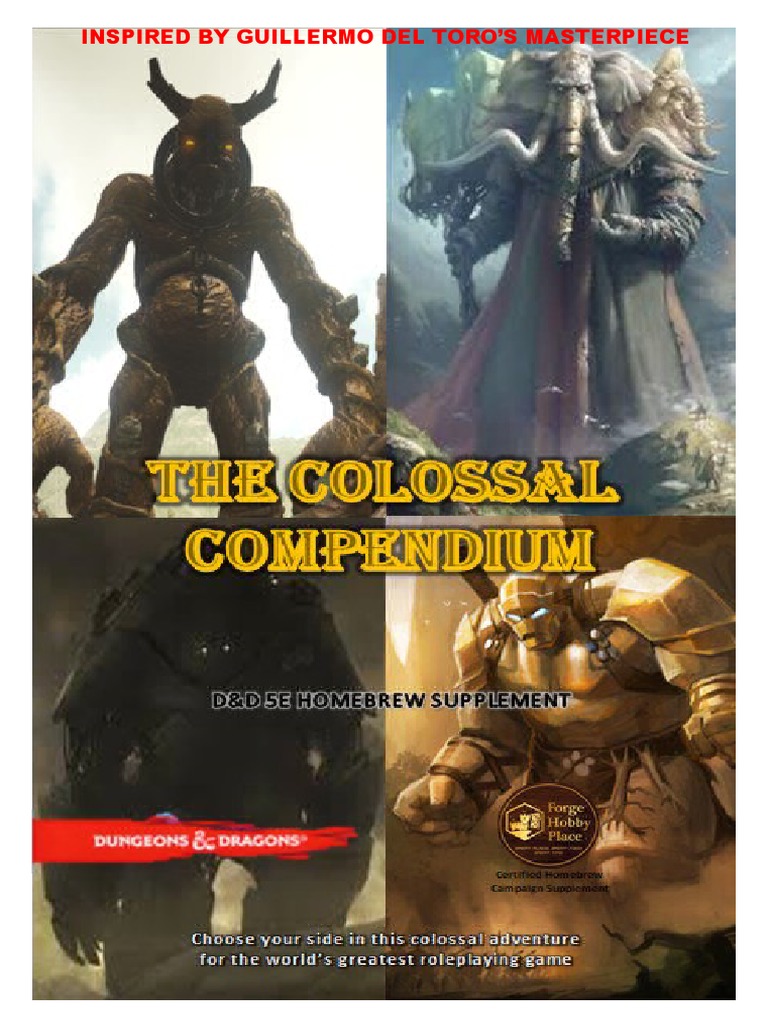 The Colossal Compendium Version 9 | PDF | Races And Factions Of ...