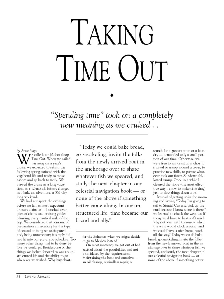 Article TimeOut | Download Free PDF | Water Transport | Nature