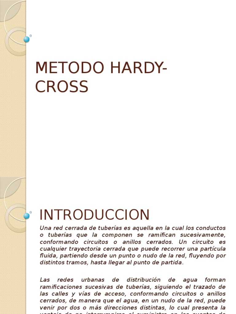 Metodo Hardy-Cross | PDF | Física Aplicada e Interdisciplinaria ...