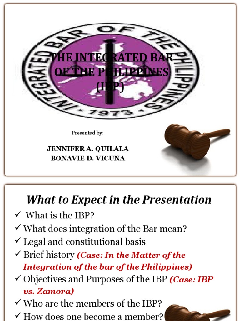 A PPT Presentation On The IBP | PDF | Lawyer | Disbarment