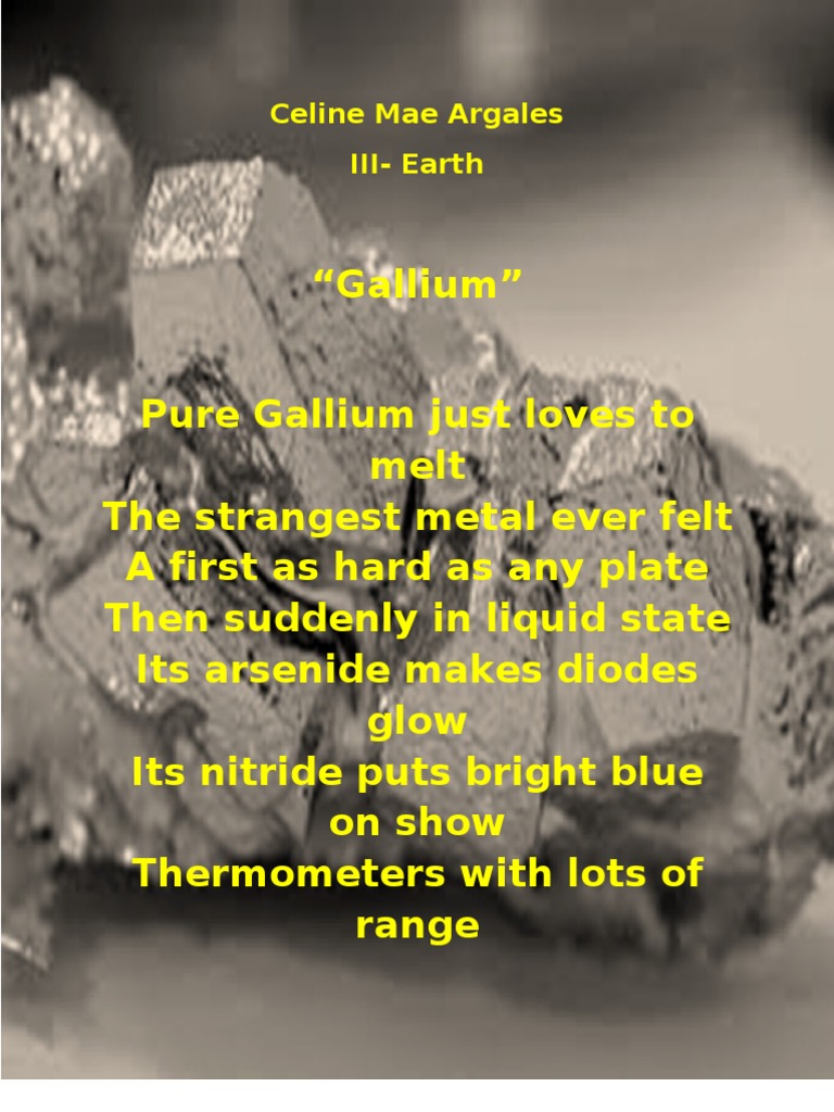 Gallium: The Unique Metal's Properties | PDF