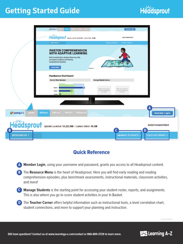 Headsprout Access and Resources Guide | PDF | Reading Comprehension ...