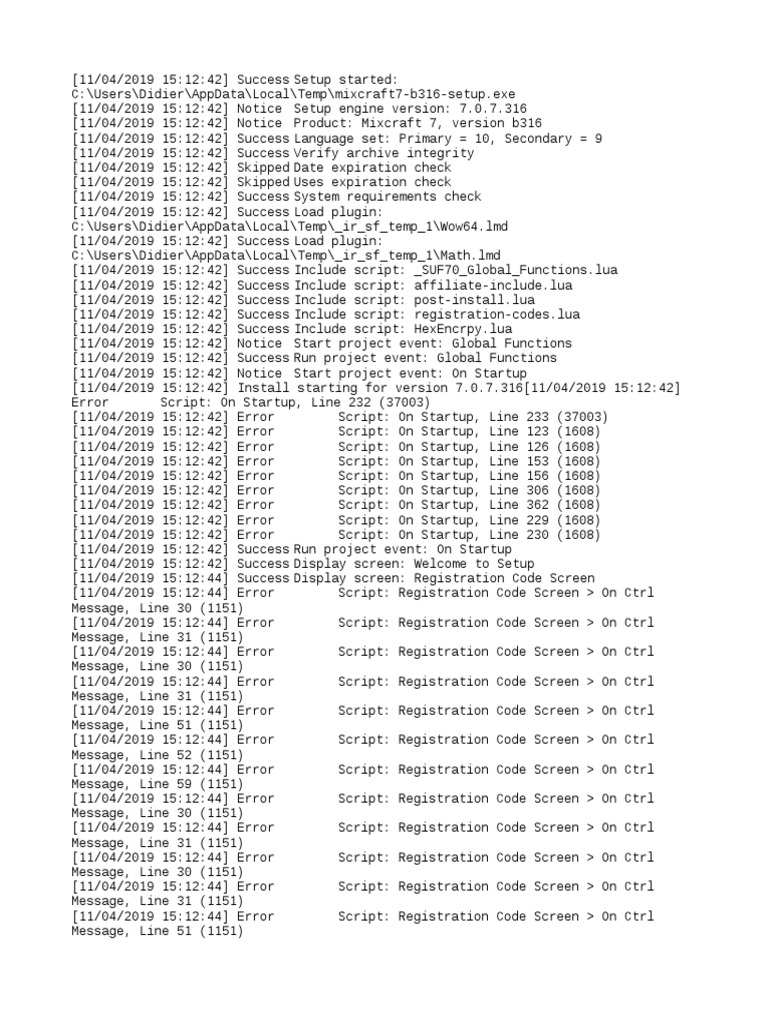 Setup Log | Download Free PDF | Computer File | Operating System Families
