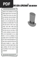 Five Little Leprechauns Poem | PDF