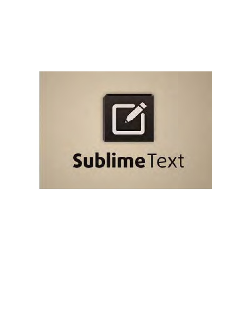 Manual Sublime Text Pdf Html Archivo De Computadora