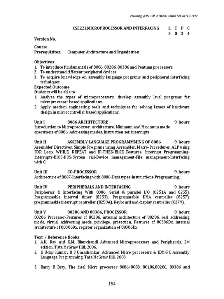 Cse221 Microprocessors | PDF | Microprocessor | Assembly Language