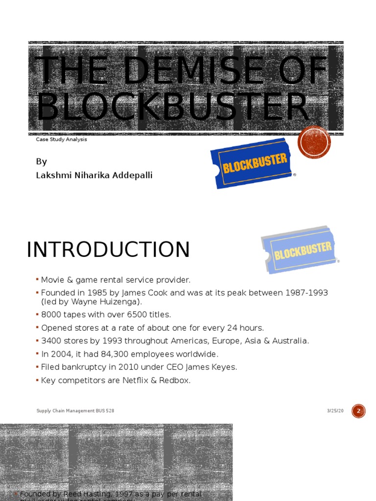 The Demise of Blockbuster | PDF | Supply Chain Management | Business