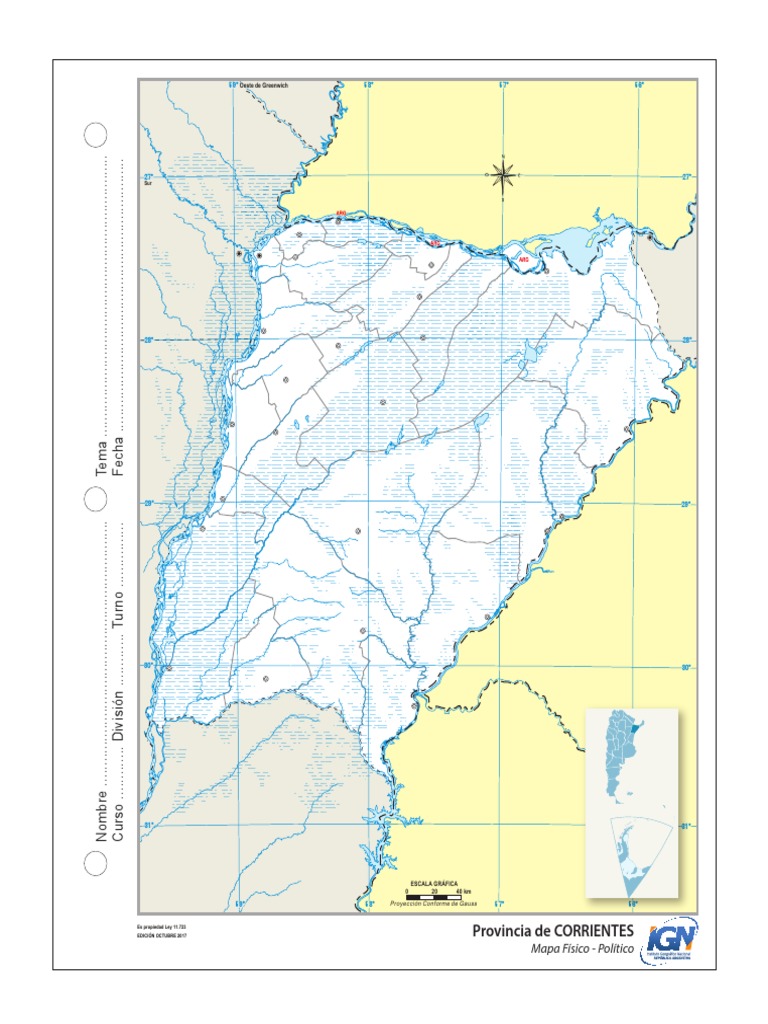 Mapa Político de Corrientes | PDF