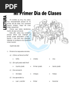 Ficha de Mi Primer Día de Clases para Primaria | PDF