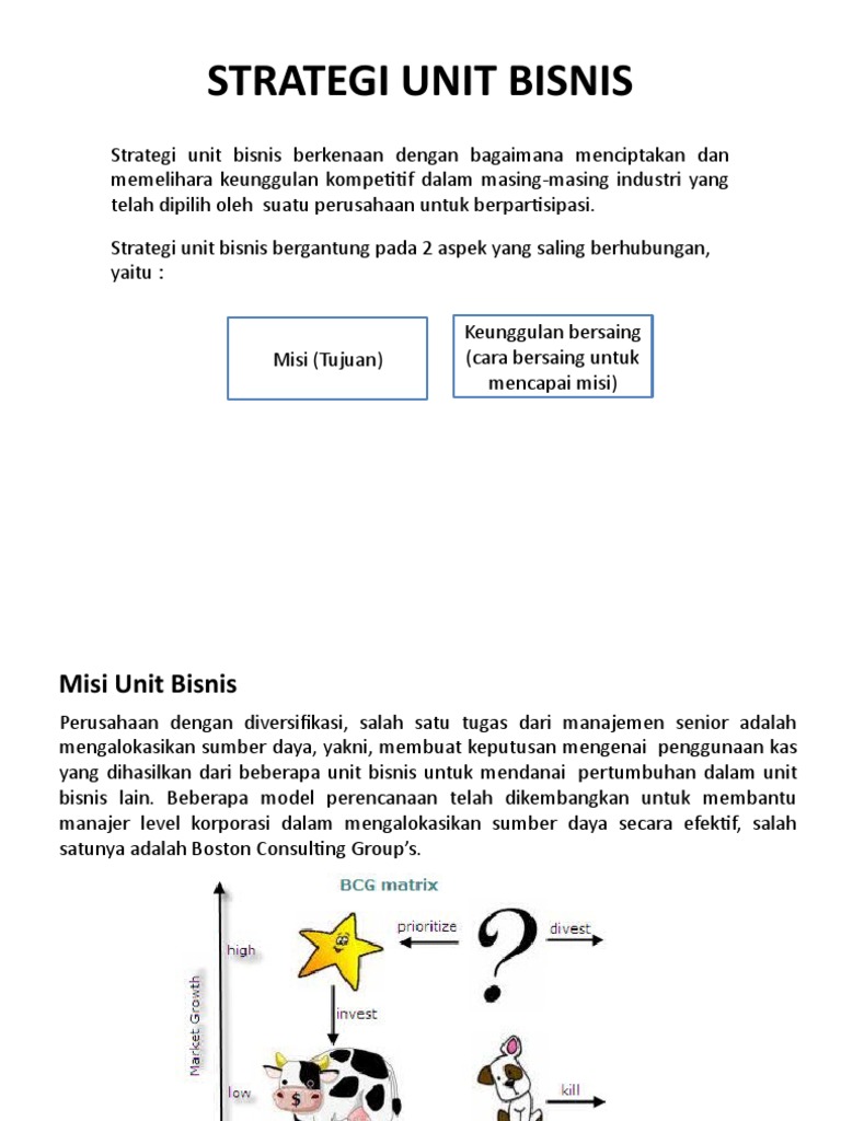 Strategi Unit Bisnis | PDF