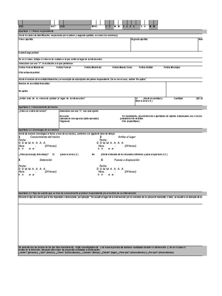 Informe Policial Homologado | PDF | Policía | Gobierno