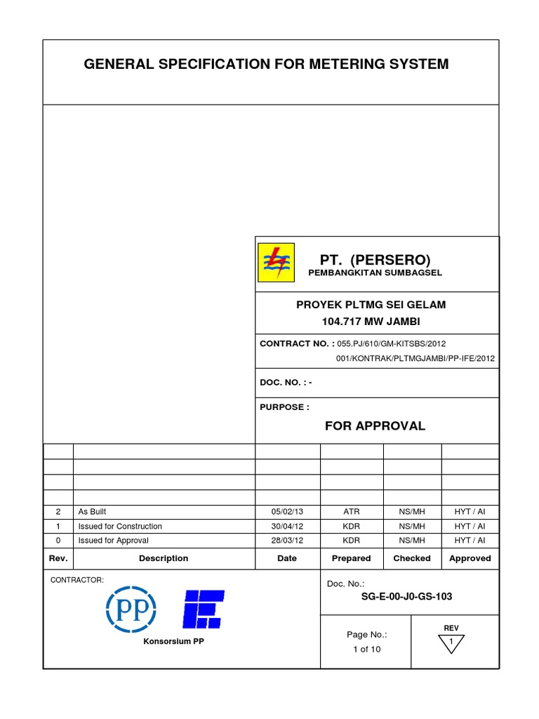Metering System Rev 1 | PDF | Pipe (Fluid Conveyance) | International ...