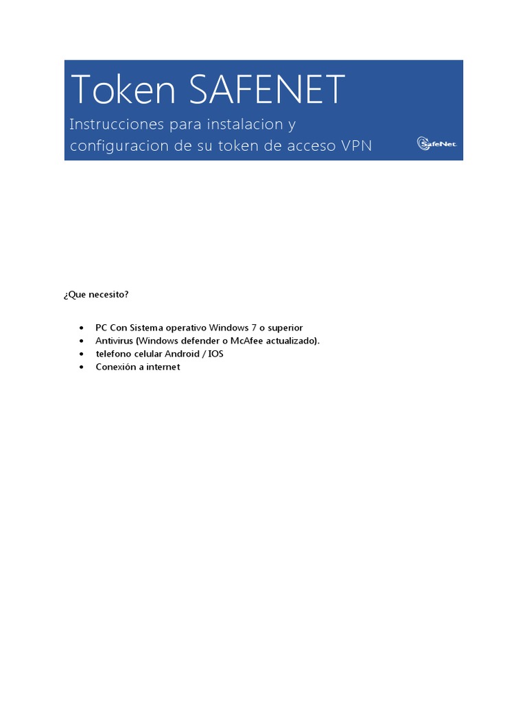 Token SAFENET | PDF | Negocios