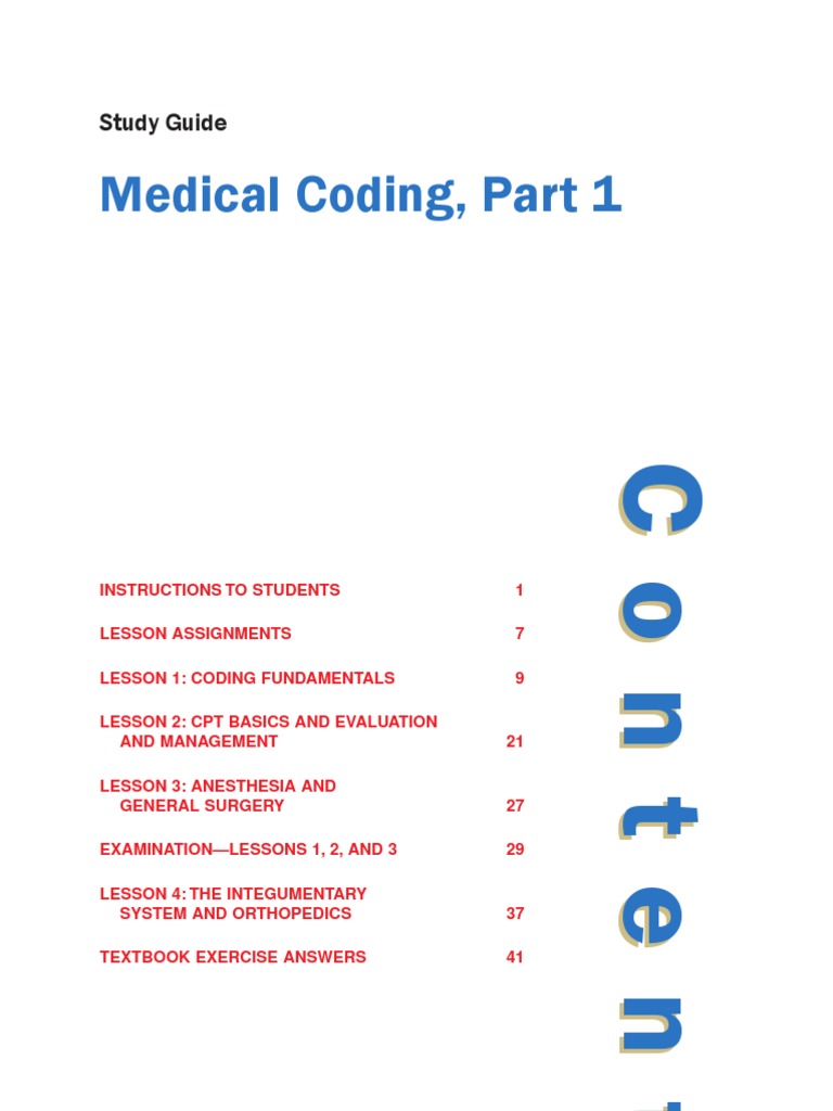 Medical Coding 1 1 Study Guide 1 PDF | PDF | International Statistical ...