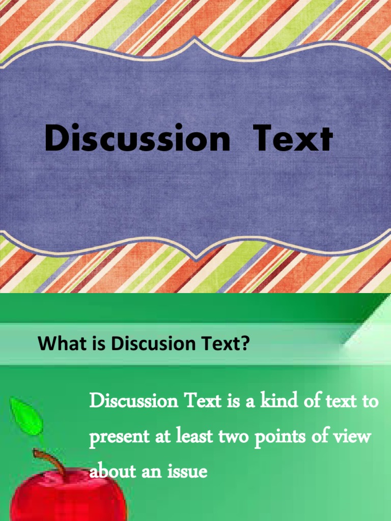 Contoh PPT Discussion Text | PDF | Semiotics | Communication