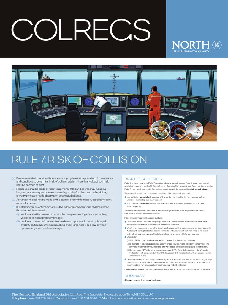 Colregs Rule 07 Risk of Collision PDF | PDF | Risk