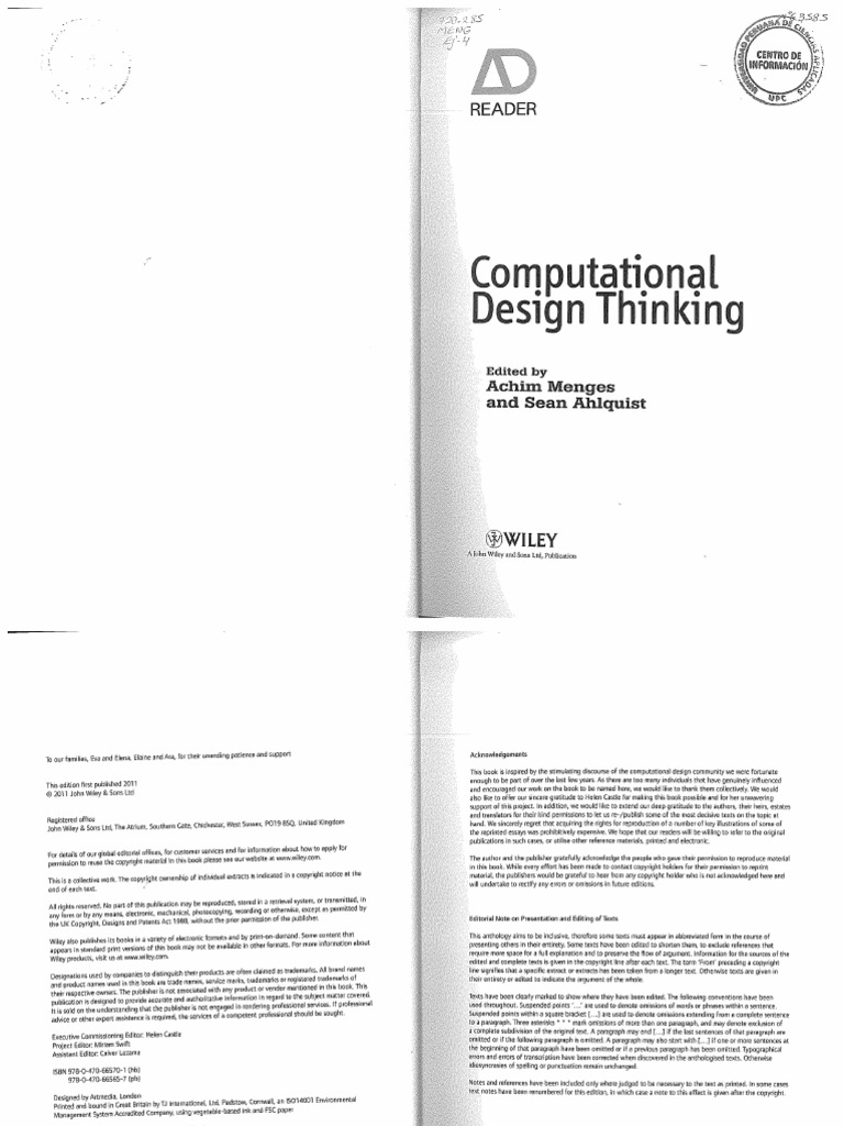 Computational Design Thinking