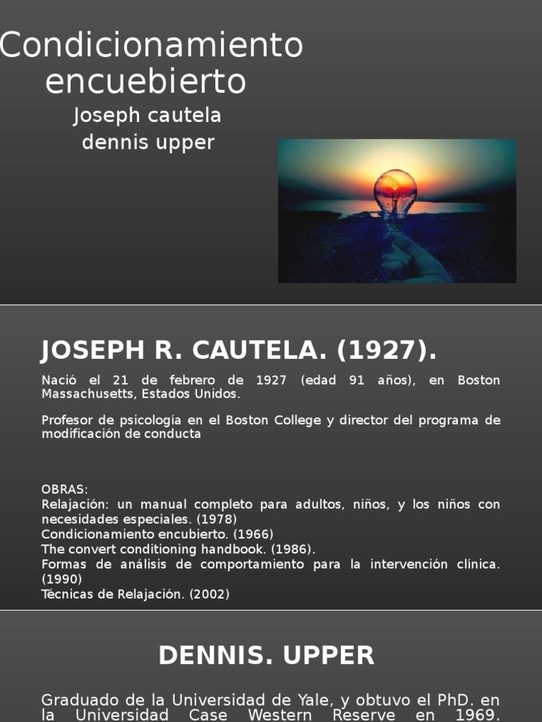 Joseph Cautela | PDF | Reforzamiento | Comportamiento