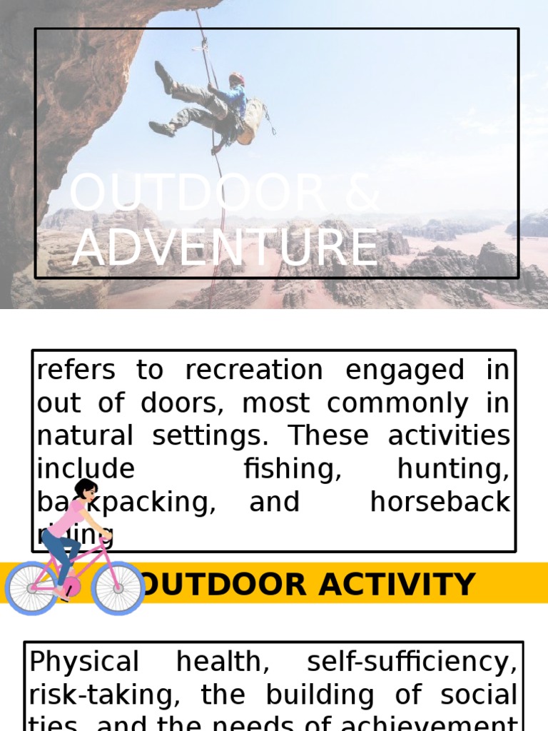 Outdoor Adventure Activities | PDF | Adventure Travel | Leisure