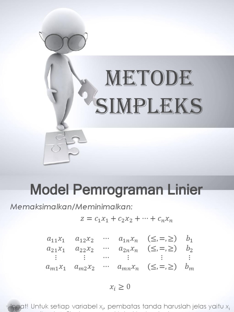 Metode Simpleks PDF | PDF | Sains & Matematika | Komputer