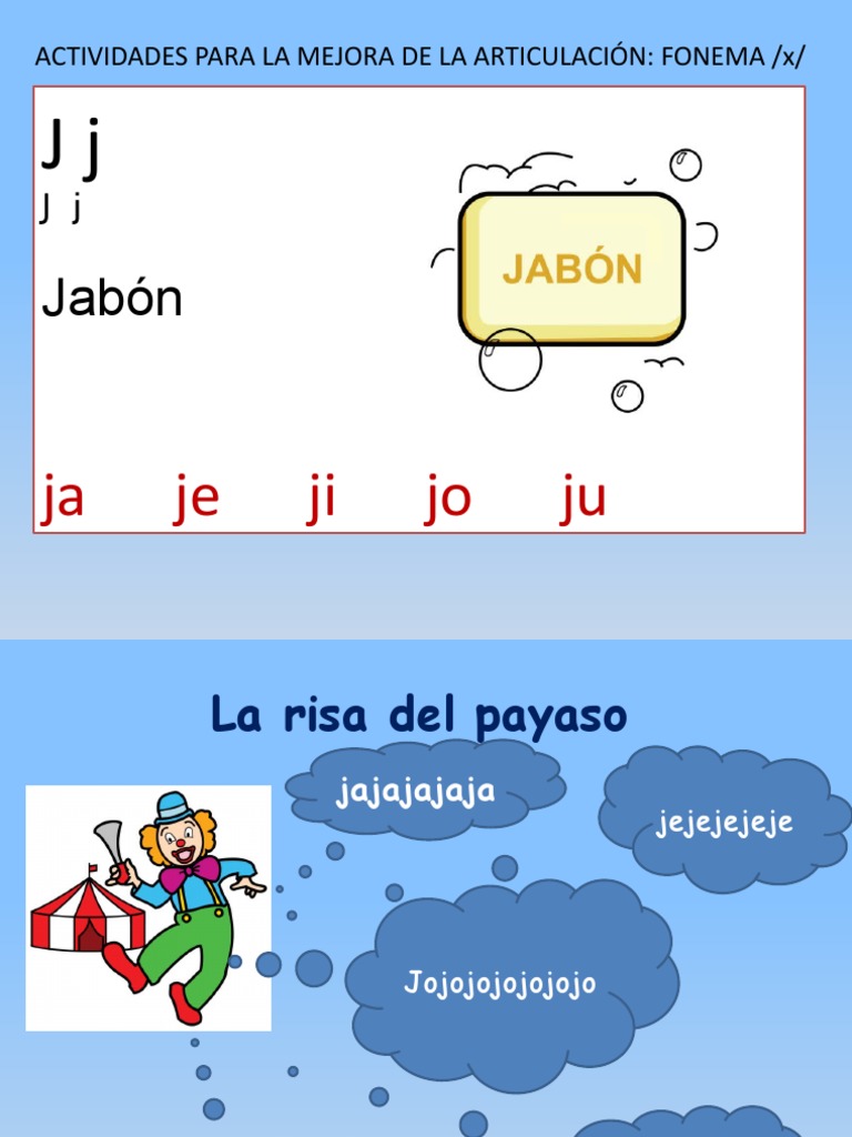 Actividades Mejora Fonema J | PDF