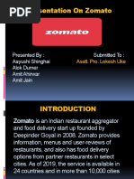 Zomato-Introduction: History | PDF | Companies | Economies