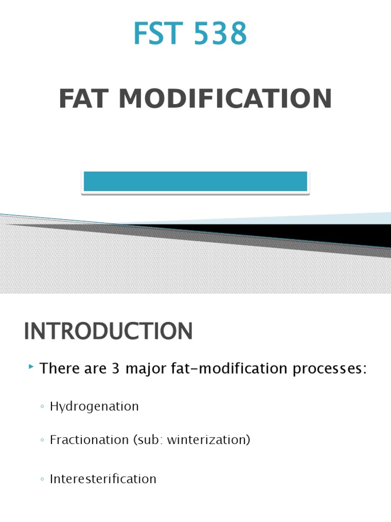 A3-Fat Modification + Specialty Fats | PDF | Trans Fat | Palm Oil