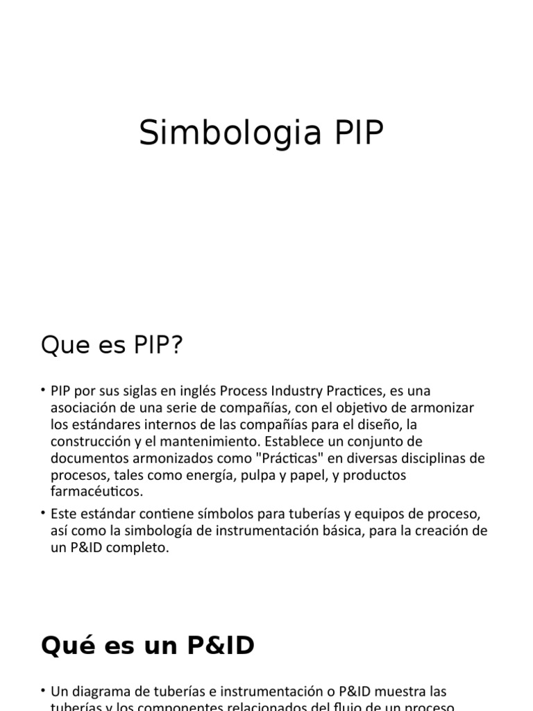 Simbologia PIP | PDF