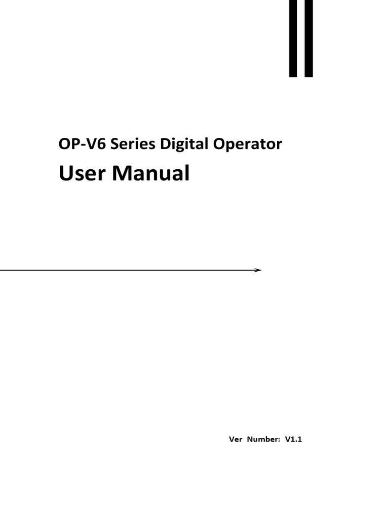 Op V6 Manual en V11 | PDF | Menu (Computing) | Elevator