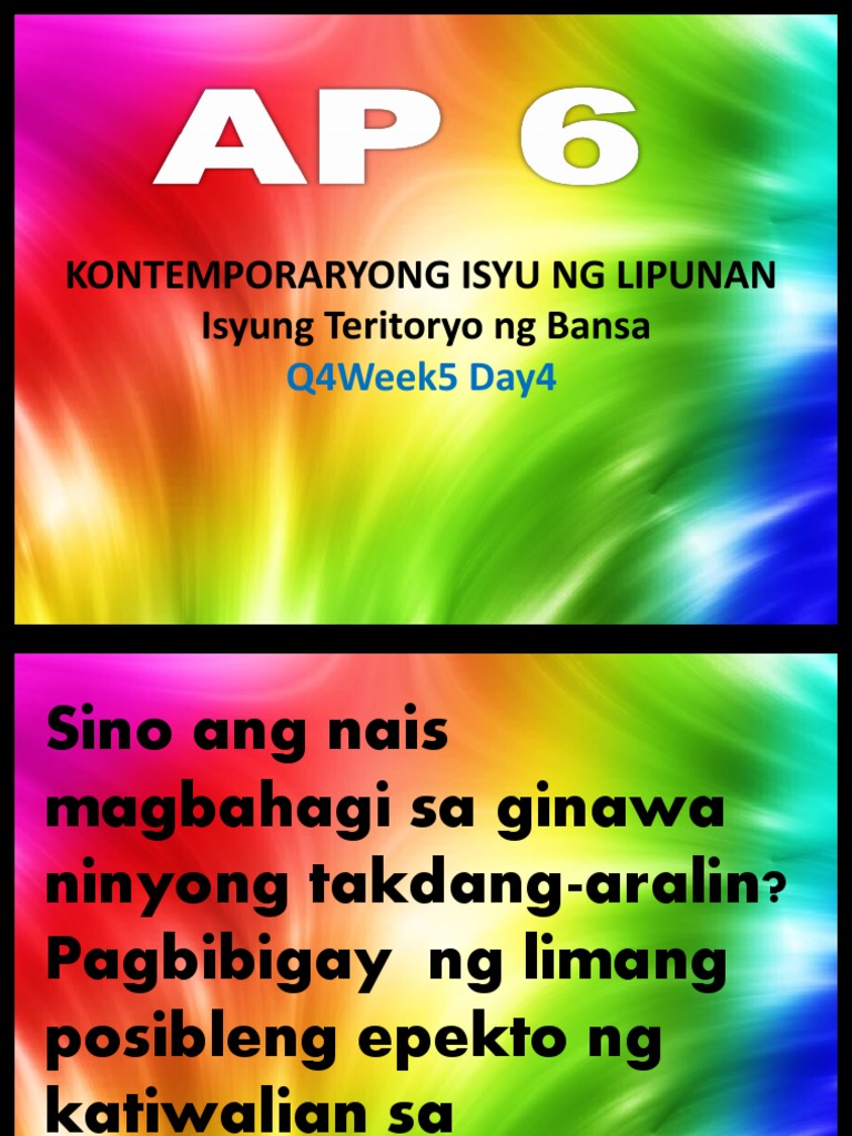 AP6Q4Week5 Day4 Isyung West Philippine Sea | PDF