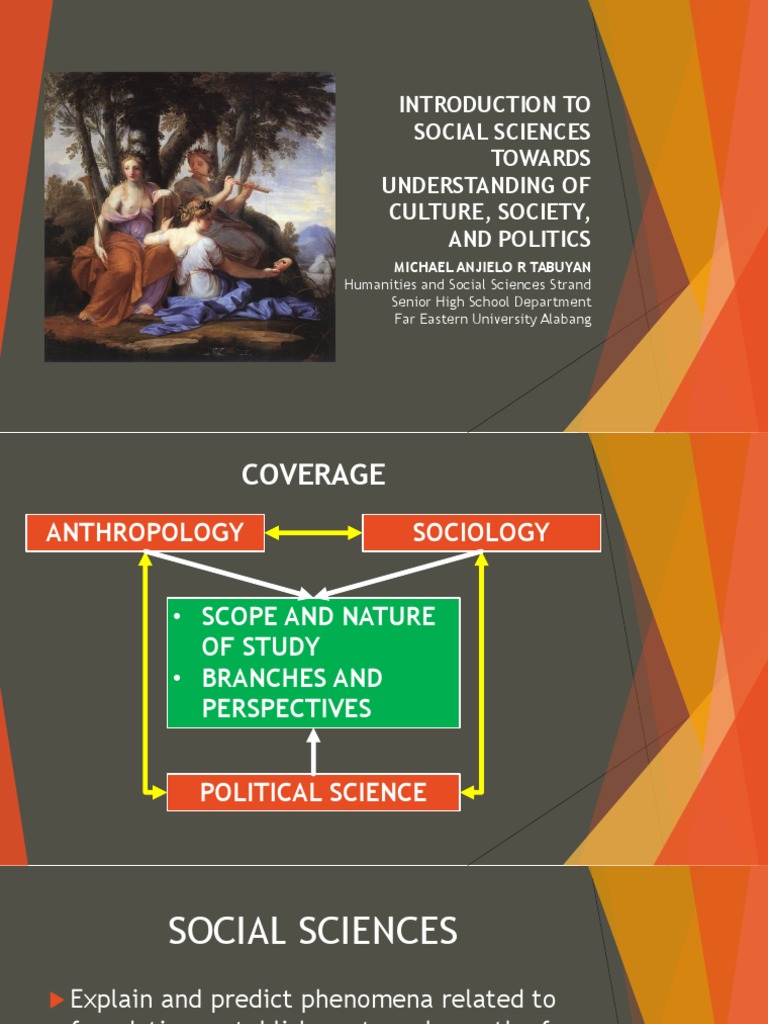 Lesson 1 - Introduction To Social Sciences and Sociology, Anthropology ...